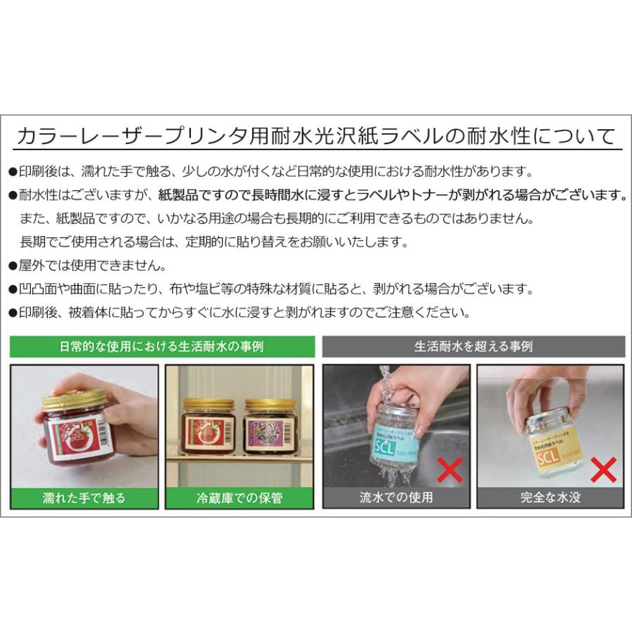 SCL-46(L) 耐水 光沢紙ラベルシール 1袋 80シート A4 24面 64×33.9mm カラーレーザープリンタ専用 表示ラベル ナナクリエイト 東洋印刷 SCL46 :SCL46-L ...