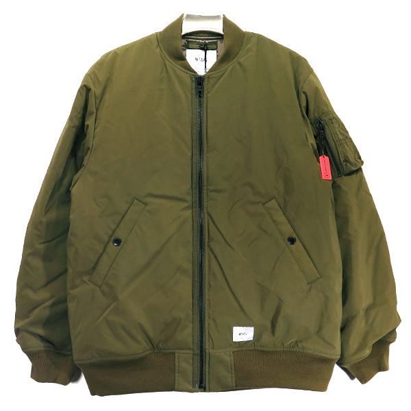 WTAPS ダブルタップス 19AW W1/JACKET.NYPO.TWILL 192WVDT-JKM06 MA-1 ジャケット オリーブドラブ アウター : Nana ...