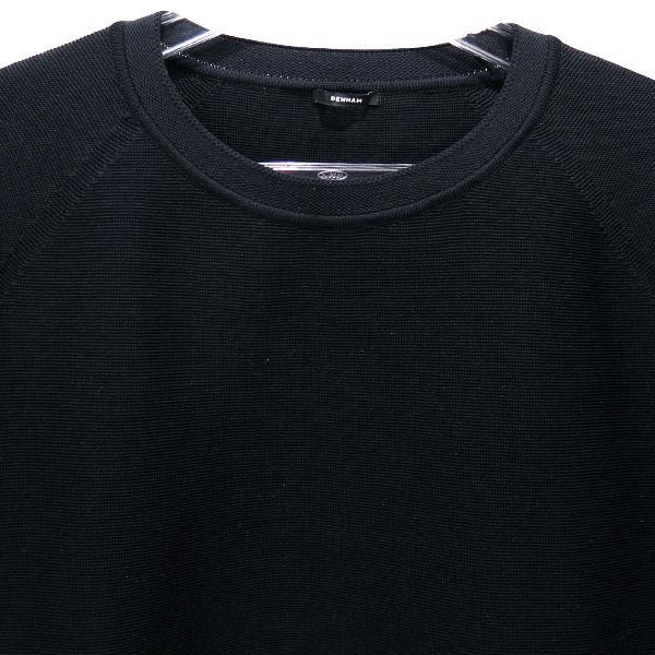 DENHAM デンハム トップス WG TECH CREW KNIT 27190-3-71502 テック クルー ニット ブラック セーター ...