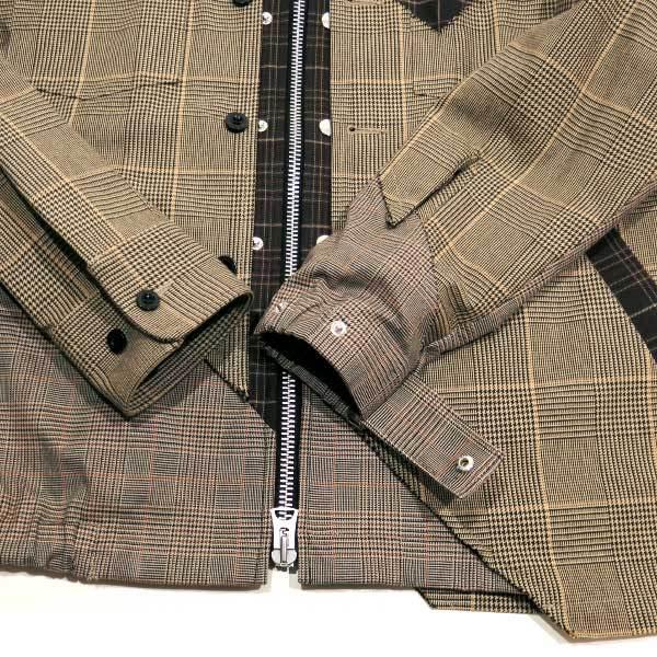 sacai MEN'S CHECKED PANELLED JACKET 21-02481M サカイ sacai MEN'S CHECKED PANELLED JACKET 21-02481M サカイ