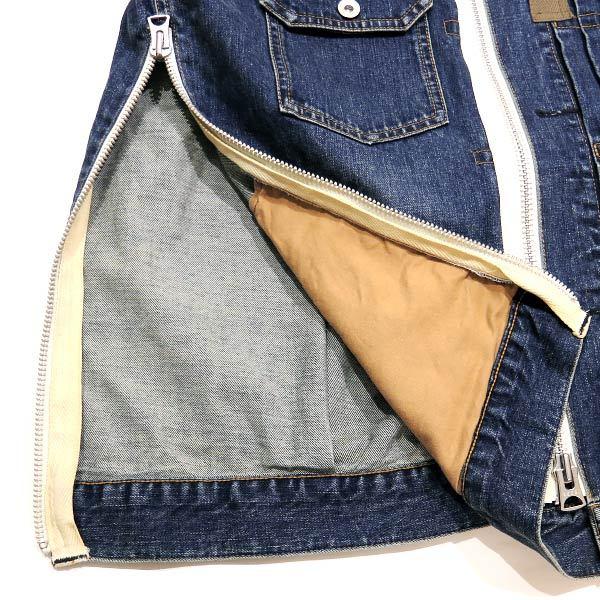 sacai サカイ 21SS DENIM BLOUSON 21-02509M デニム ブルゾン sacai サカイ 21SS DENIM BLOUSON 21-02509M デニム ブルゾン