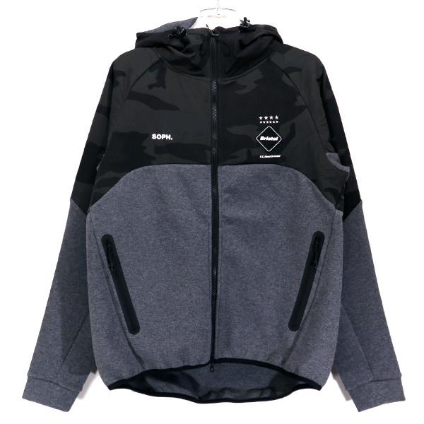 F.C.Real Bristol 21AW VENTILATION HOODIE FCRB-212061 エフシーレアルブリストル ベンチレーション フーディー グレー カーキ カモ F.C ...