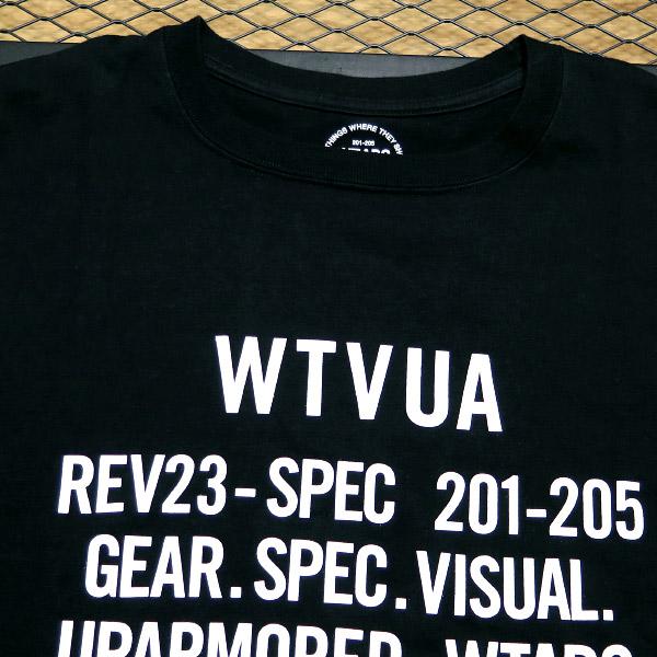 WTAPS（ダブルタップス） WTVUA TEE ショートスリーブ Tシャツ ブラック カットソー 半袖 : Nana ...