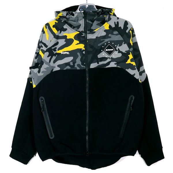 F.C.Real Bristol エフシーレアルブリストル 22AW VENTILATION HOODIE FCRB-222022 ベンチレーション フーディー ブラック カモ パーカー F ...