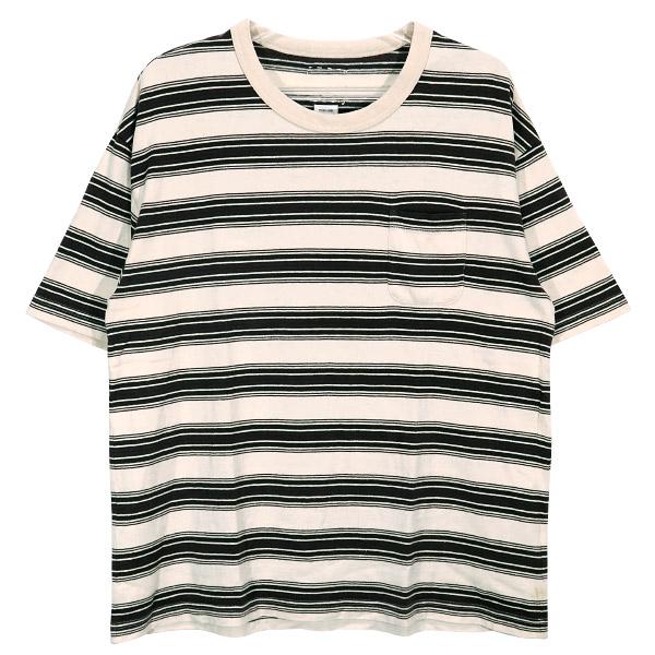 visvim ビズビム 22SS BORDER JUMBO TEE S/S 0122105010015 ヴィズヴィム ボーダー ジャンボ Tシャツ ショートスリーブ ブラウン ...