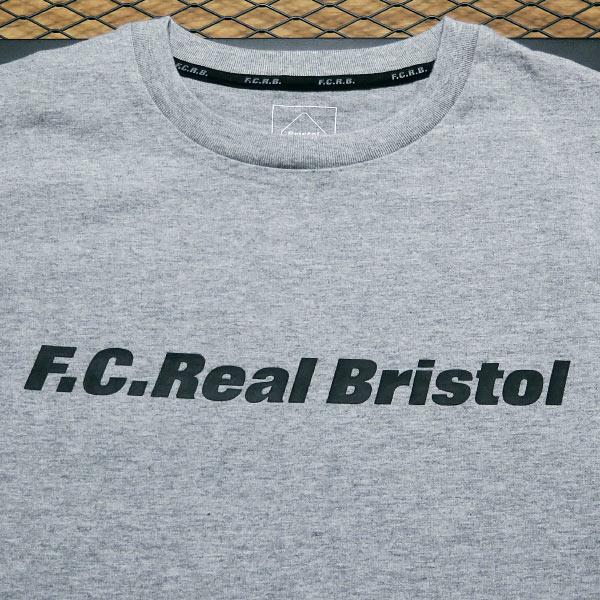 F.C.Real Bristol エフシーレアルブリストル 21SS AUTHENTIC TEAM LOGO TEE FCRB-210064 オーセンティック チーム ロゴ Tシャツ グレー ...