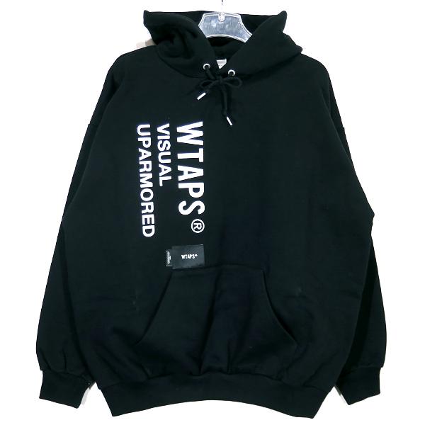 WTAPS（ダブルタップス） 22AW VISUAL UPARMORED/HOODY/COTTON 222ATDT-HPM02S ヴィジュアル アップアーマード フーディー パーカー ブラック ...