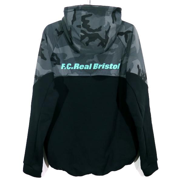 F.C.Real Bristol エフシーレアルブリストル 21AW VENTILATION HOODIE FCRB-212061 ベンチレーション フーディー ブラック 迷彩 カモ パーカー ...