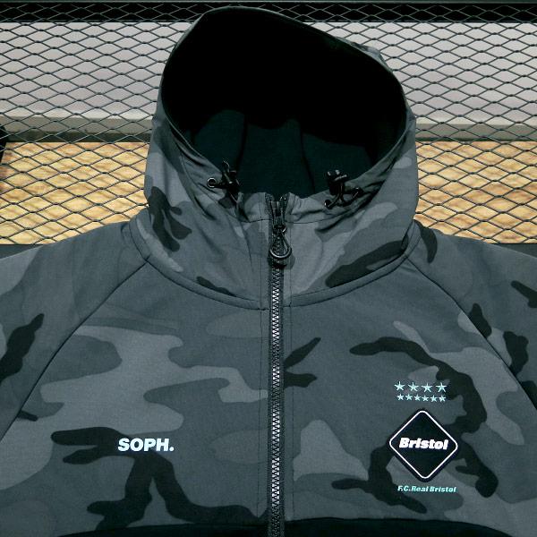 F.C.Real Bristol エフシーレアルブリストル 21AW VENTILATION HOODIE FCRB-212061 ベンチレーション フーディー ブラック 迷彩 カモ パーカー ...