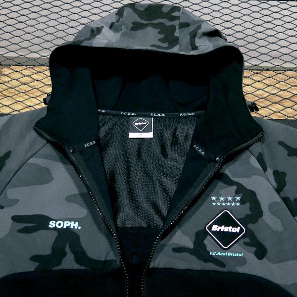 F.C.Real Bristol エフシーレアルブリストル 21AW VENTILATION HOODIE FCRB-212061 ベンチレーション フーディー ブラック 迷彩 カモ パーカー ...