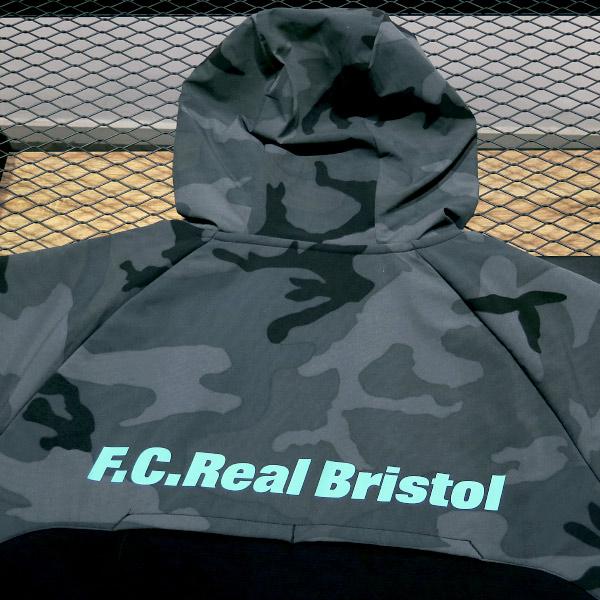 F.C.Real Bristol エフシーレアルブリストル 21AW VENTILATION HOODIE FCRB-212061 ベンチレーション フーディー ブラック 迷彩 カモ パーカー ...