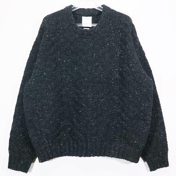 visvim VISVIM ビズビム 22AW AMPLUS CREW KNIT 0122205012005 ヴィズヴィム アンプラス クルー ニット ブラック トップス セーター ...