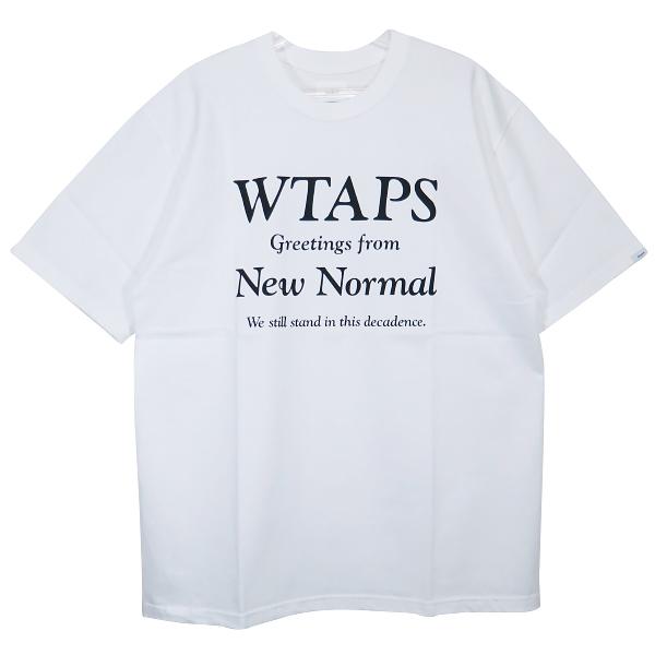 WTAPS ダブルタップス 20SS NEW NORMAL SS TEE 201PCDT-ST17S ニューノーマル ショートスリーブ Tシャツ ホワイト 半袖 カットソー : Nana ...