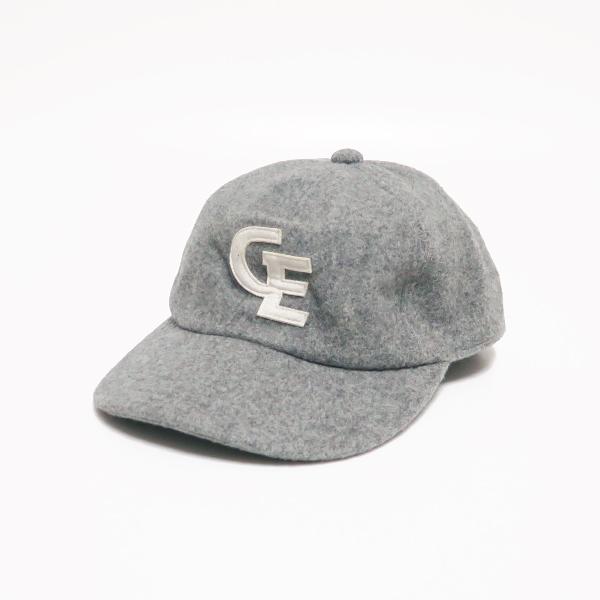 GOODENOUGH グッドイナフ FELT WAPPEN B.B CAP GE-128020 フェルト ワッペン GEロゴ ウール ベースボール キャップ グレー 帽子 サイズ ワンサイズ ...