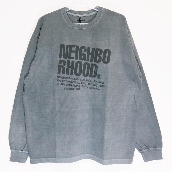NEIGHBORHOOD ネイバーフッド 24AW NH.TEE LS-11 242PCNH-LT11 ロングスリーブ Tシャツ ロンT グレー 長袖 カットソー サイズXL : Nana ...