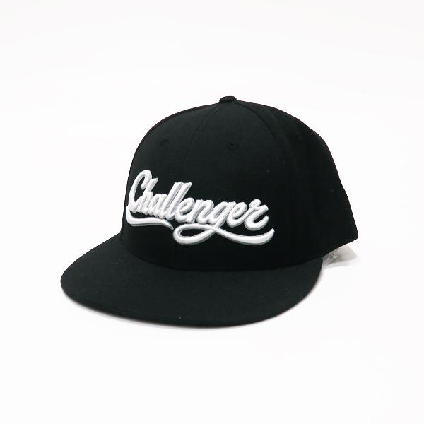 CHALLENGER（チャレンジャー） SCRIPT BASEBALL CAP スクリプト ベースボール キャップ ブラック 帽子 サイズXL : Nana International ...