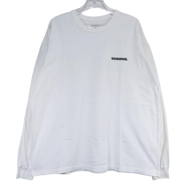 NEIGHBORHOOD ネイバーフッド 23AW NH.TEE LS-12 232PCNH-LT12 クルーネック ロングスリーブ Tシャツ ホワイト ロンT カットソー 長袖 サイズXL ...