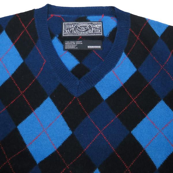 NEIGHBORHOOD（ネイバーフッド） ARGYLE.V/W-KNIT.LS TSNH-KN-M01