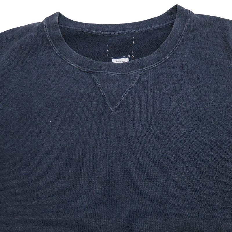 visvim VISVIM ビズビム 23AW AMPLUS SB SWEAT L/S DMGD (U.D.) 0123205010021 ヴィスヴィム アンプラス スウェット ネイビー ...