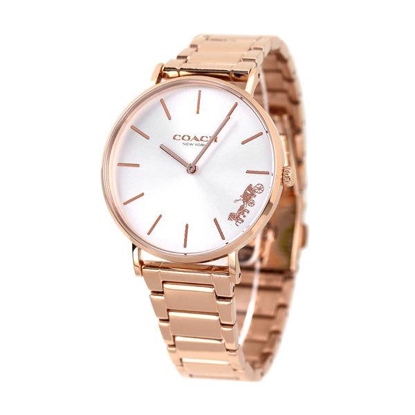 COACH コーチ 時計 レディース ペリー 36mm 腕時計 14503576 シルバー ピンクゴールド : 腕時計のななぷれYahoo!店 ...