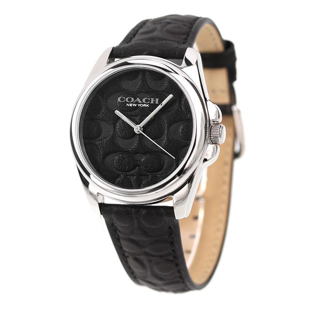 COACH コーチ グレイソン クオーツ 腕時計 ブランド レディース 革ベルト 14504142 アナログ ブラック 黒 : 腕時計のななぷ ...
