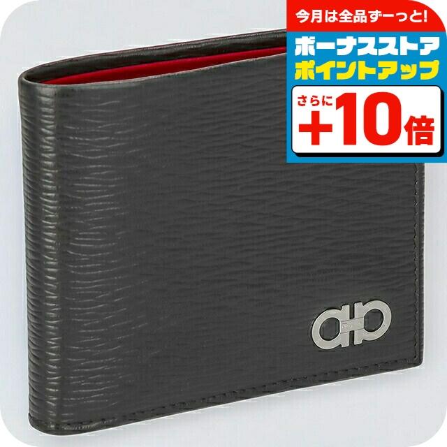 フェラガモ 二つ折り財布 メンズ ブランド Ferragamo 66A063CALF NR RF 685 956 ブラック/レッド : 66a063calf-nr-rf-685-956 : 腕 ...
