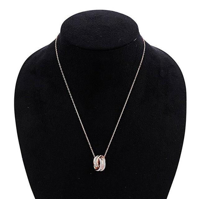 スワロフスキー SWAROVSKI 5240525 ファーザー クリスタルパヴェ ペンダント ネックレス Further Rose Gold ...