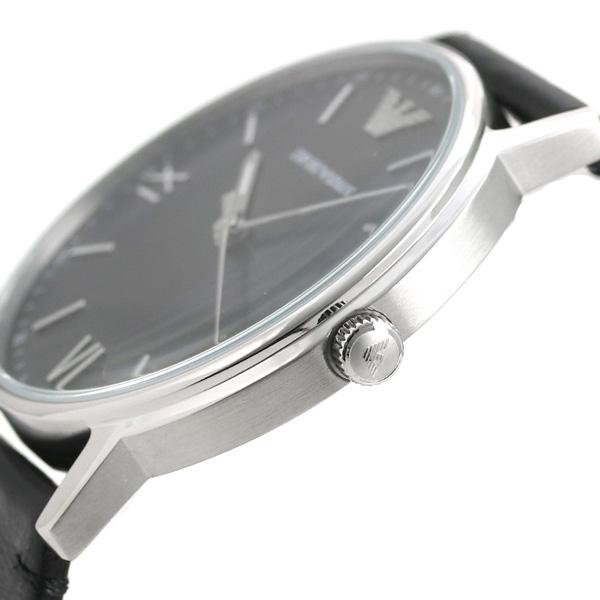 エンポリオ アルマーニ メンズ 腕時計 41mm 革ベルト AR11013 EMPORIO ARMANI ブラック : ar11013 : 腕 ...