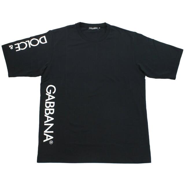 DOLCE&GABBANA（ドルチェ & ガッバーナ） Tシャツ メンズ ブランド コットン100% イタリア G8PC7T ブラック ...