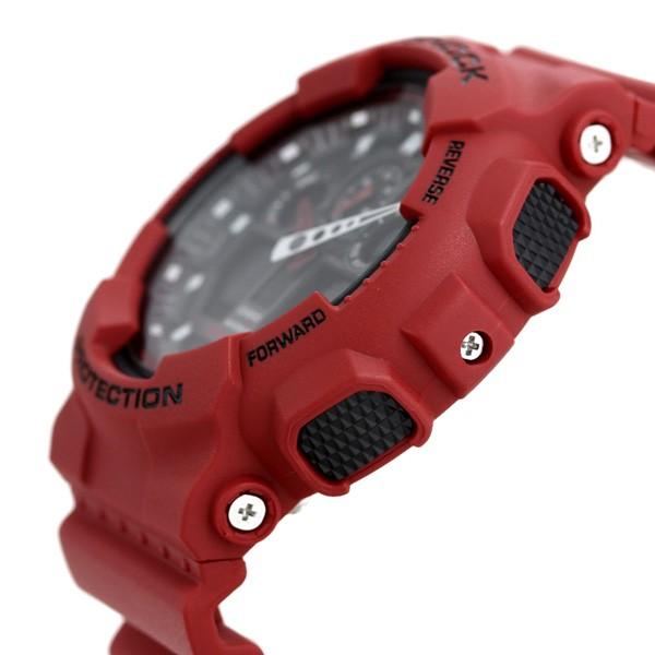 BIG CASE gショック ジーショック G-SHOCK STANDARD ブラック レッド GA-100B-4ADR カシオ CASIO ...