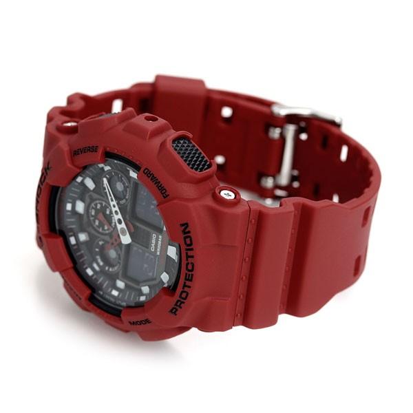 BIG CASE gショック ジーショック G-SHOCK STANDARD ブラック レッド GA-100B-4ADR カシオ CASIO ...