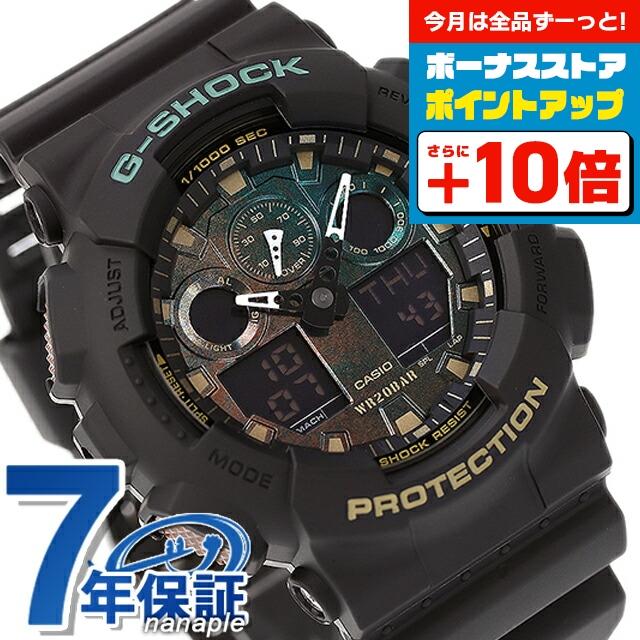 G-SHOCK gショック ジーショック GA-100RC-1A メンズ 腕時計 ブランド カシオ アナデジ ブラック スチールブラウン 黒 ...