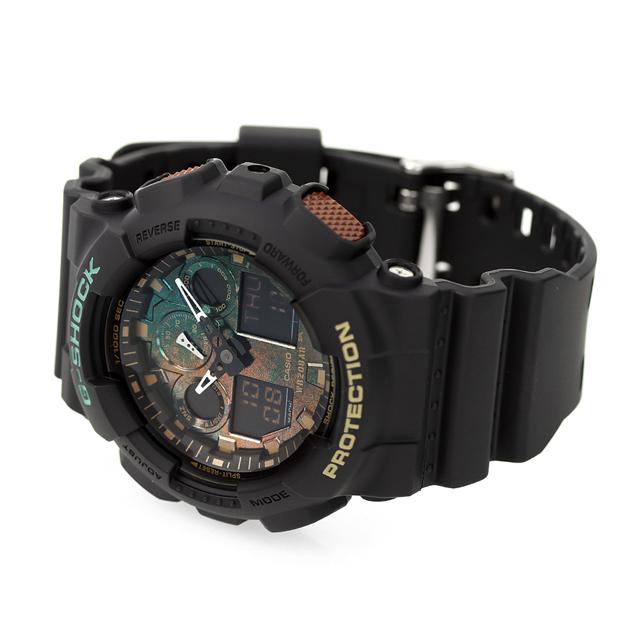 G-SHOCK gショック ジーショック GA-100RC-1A メンズ 腕時計 ブランド カシオ アナデジ ブラック スチールブラウン 黒 ...