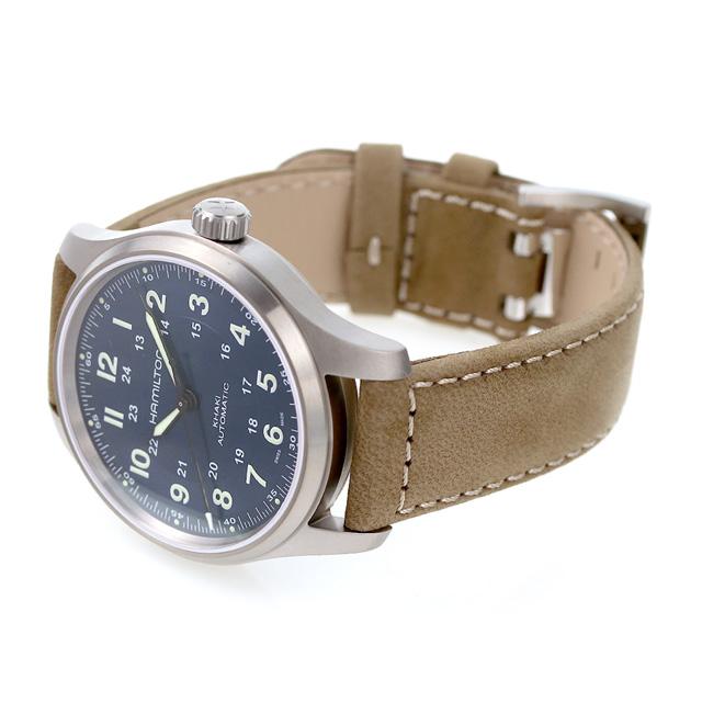 KHAKI FIELD ハミルトン カーキ フィールド チタニウム オート 自動巻き 機械式 腕時計 ブランド メンズ チタン 革ベルト ...