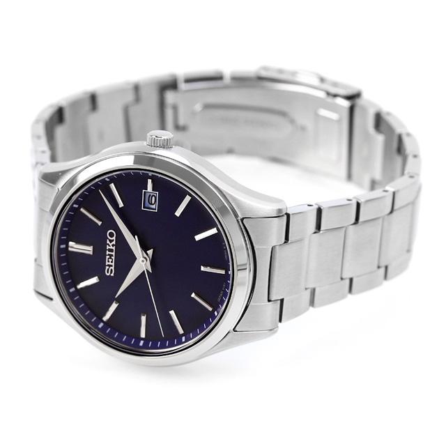 SEIKO SELECTION セイコーセレクション 腕時計 ブランド ソーラー メンズ SBPX145 アナログ ネイビー 日本製 : 腕 ...