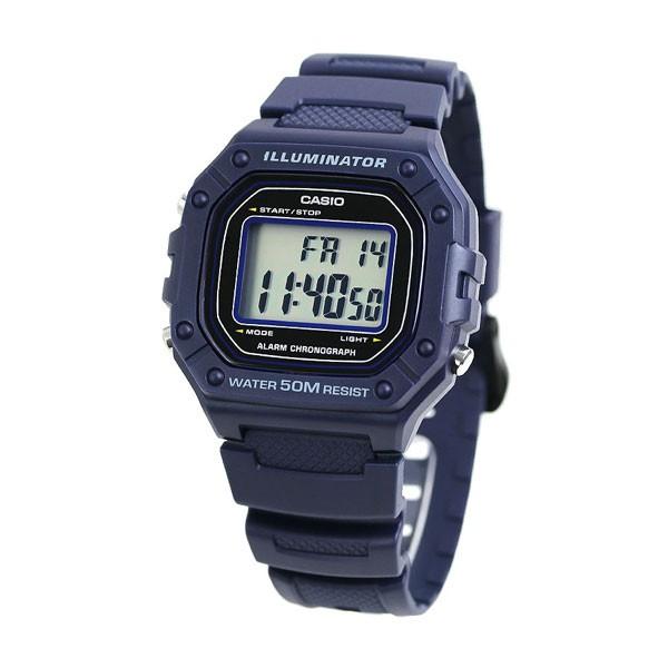 CASIO カシオ チープカシオ デジタル ネイビー 海外モデル メンズ レディース 腕時計 ブランド W-218H-2AVDF チプカシ ...