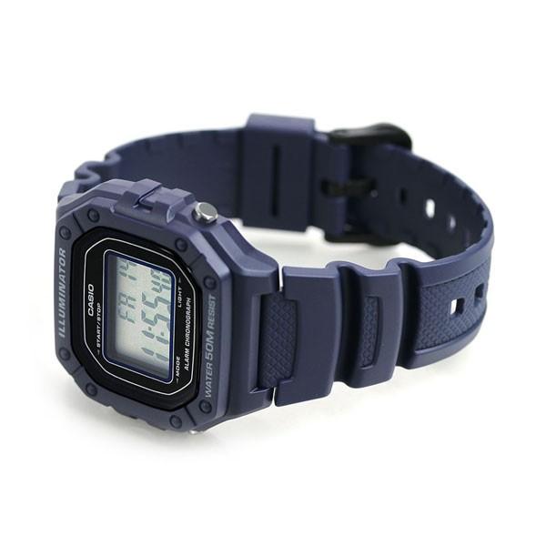 CASIO カシオ チープカシオ デジタル ネイビー 海外モデル メンズ レディース 腕時計 ブランド W-218H-2AVDF チプカシ ...