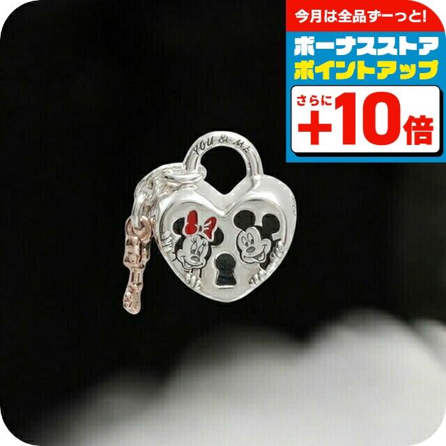 PANDORA パンドラ Disney Mickey Mouse & Minnie Padlock Charm ブレスレットチャーム ...