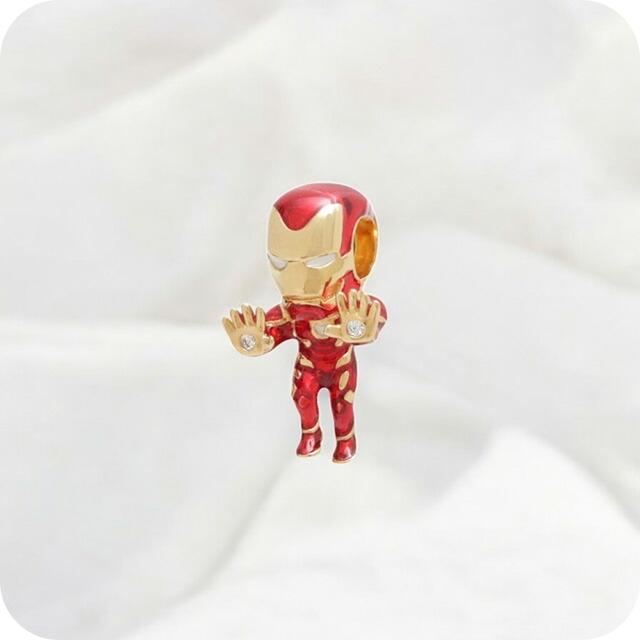 PANDORA（パンドラ） PANDORA Marvel The Avengers Iron Man Charm ブレスレットチャーム ...