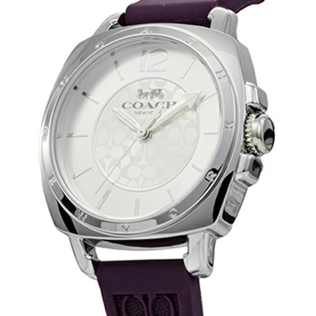 COACH コーチ BOYFRIEND SMALL クオーツ 腕時計 ブランド レディース 14503144 アナログ シルバー パープル ...