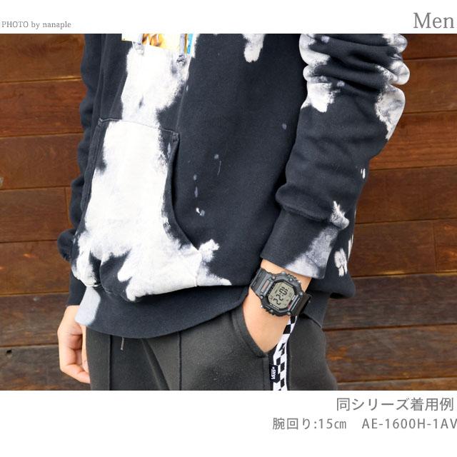 CASIO カシオ チープカシオ クォーツ 電池式 AE-1600H-8BV デジタル 海外モデル メンズ チプカシ 腕時計 ブランド casio ブラック 黒 : 腕時計のななぷれ - 通販 ...