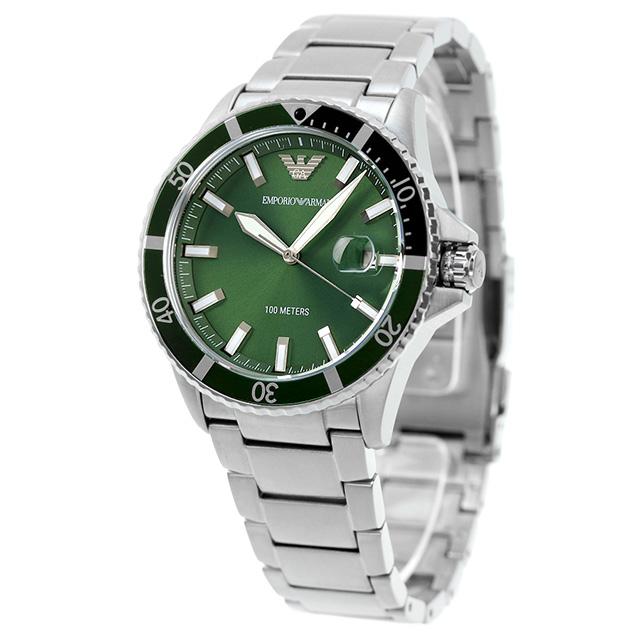 EMPORIO ARMANI エンポリオ アルマーニ 時計 ダイバー クオーツ 腕時計 ブランド メンズ AR11338 アナログ グリーン ...