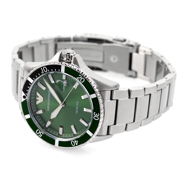 EMPORIO ARMANI エンポリオ アルマーニ 時計 ダイバー クオーツ 腕時計 ブランド メンズ AR11338 アナログ グリーン ...