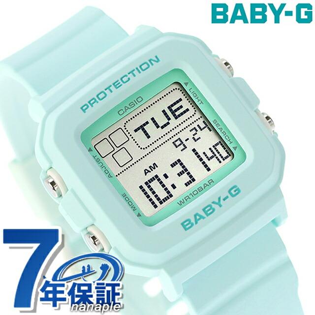 本日さらに+6倍 ベビーg ベビージー Baby-G BGD-10-3 BGD-10シリーズ レディース 腕時計 ブランド カシオ casio デジタル ミントグリーン : bgd-10 ...