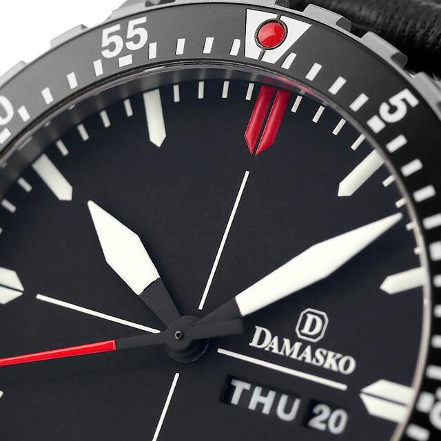 DAMASKO（ダマスコ） スリーハンド 回転ベゼル 自動巻き 腕時計 ブランド メンズ DAMASKO DA44 L アナログ ブラック 黒 ...