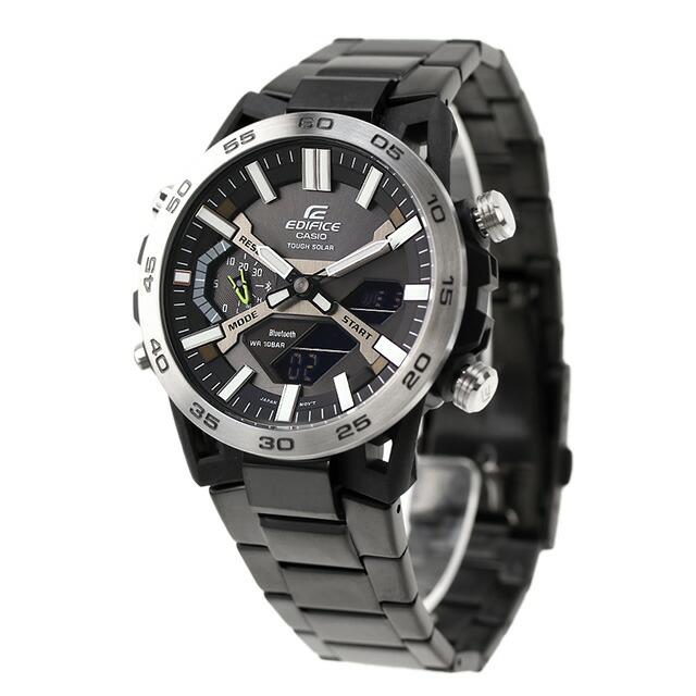 EDIFICE（CASIO） 本日さらに+6倍 エディフィス EDIFICE ソーラー ECB-2000DD-1A SOSPENSIONE Bluetooth 海外モデル メンズ 腕時計 ...