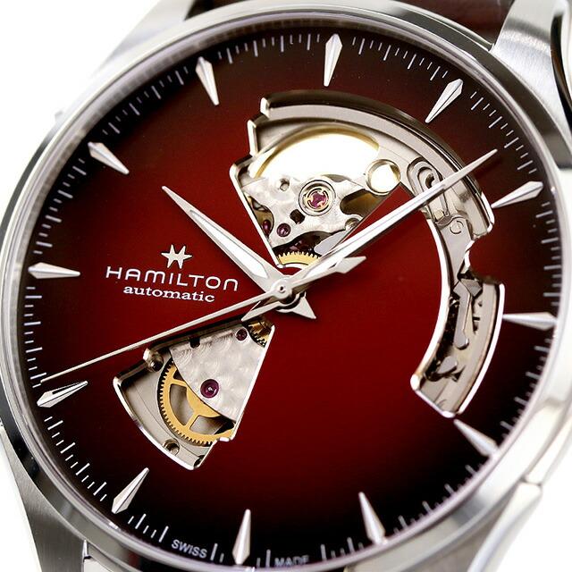 Jazzmaster 本日+6倍 ハミルトン ジャズマスター オープンハート オート 40mm 自動巻き 腕時計 ブランド メンズ ...