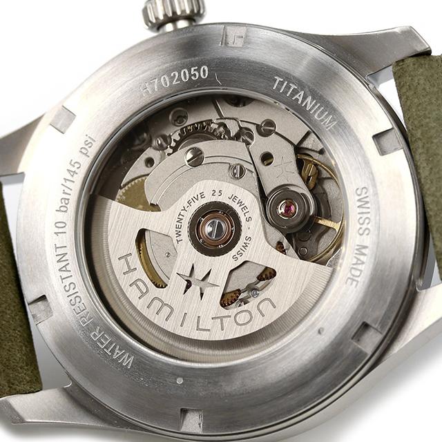 HAMILTON ハミルトン 腕時計 メンズ カーキ フィールド チタニウム オート 38mm 自動巻き 機械式 チタン 革ベルト ...