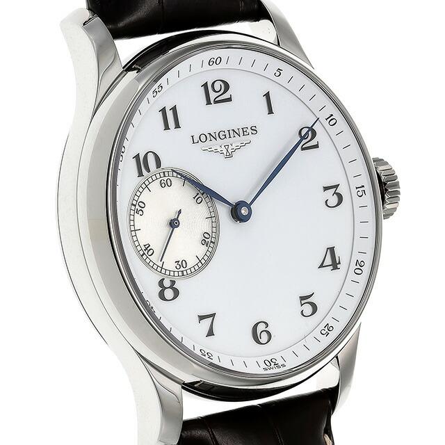 ロンジン マスターコレクション 手巻き 腕時計 ブランド メンズ ユニタス Unitas 6497 LONGINES L2.841.4.18.3 アナログ シルバー ブラウン スイス製 ...