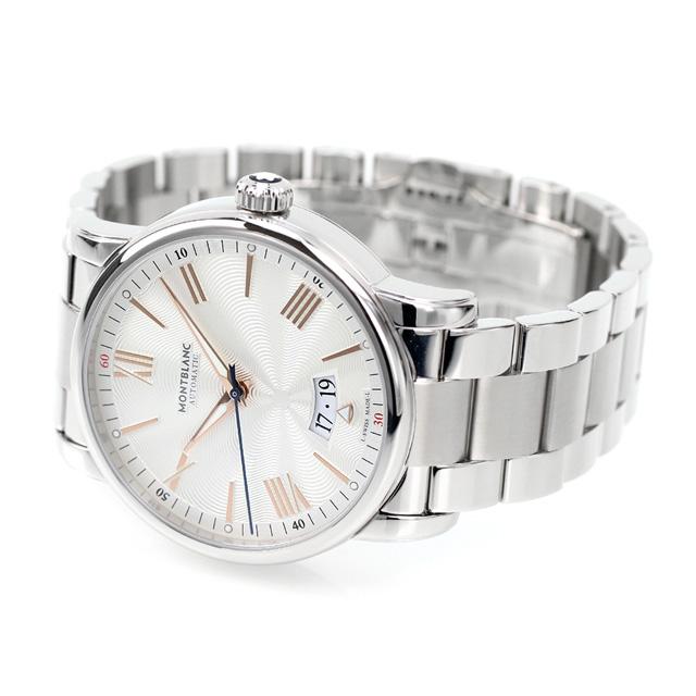 MONTBLANC（筆記具、時計） モンブラン 4810 自動巻き 機械式 腕時計 ブランド メンズ 114852 アナログ シルバー スイス ...